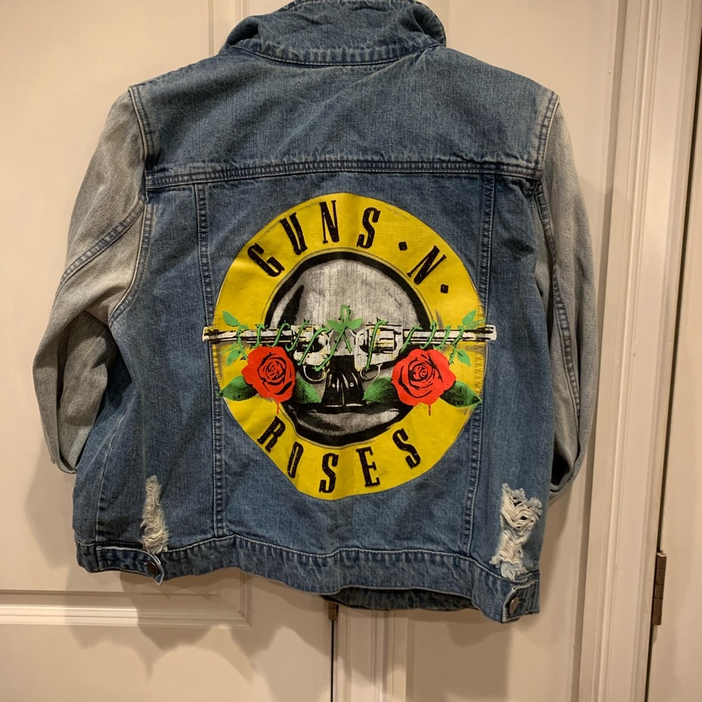 Rare!!Guns N Roses Jean Jacket Genuine Band Merchandi… - Gem